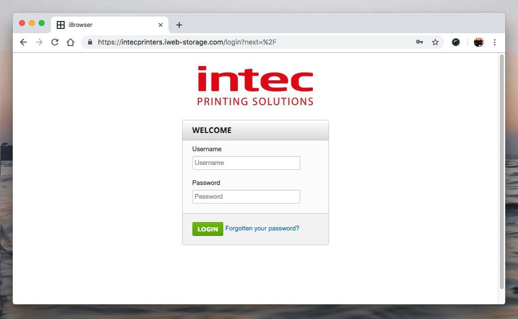 Intec's Customer portal - FTP server